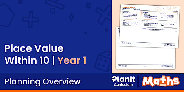 Place Value Within 10 | Maths | Year 1 | Unit Planning Overview
