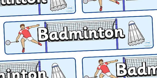 FREE! - The Olympics Badminton Display Banner (teacher made)