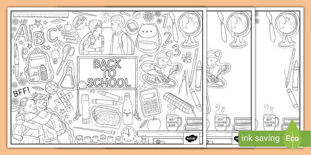 Back to School Doodle Pages | Second Level | CfE | Twinkl