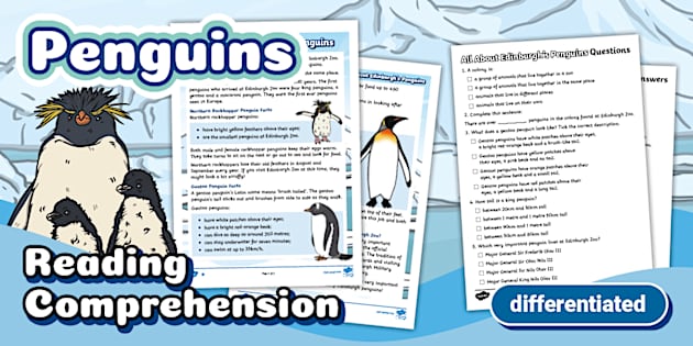 Edinburgh's Penguins Differentiated Reading Comprehension