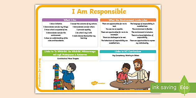 Disposition: Responsibility Large Information Poster