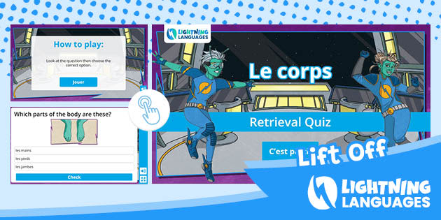 👉 Lightning Languages French The Body Retrieval Quiz