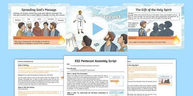 KS2 Pentecost Assembly Pack (teacher made) - Twinkl