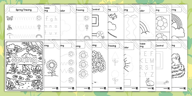 Spring Toddler Busy Book - Twinkl