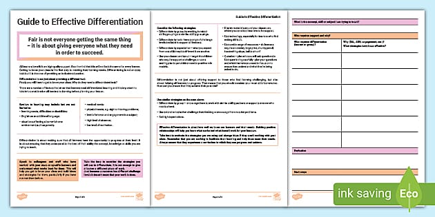 Guide to Effective Differentiation in the Classroom - Twinkl