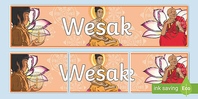 Vesak Display Banner (teacher made) - Twinkl