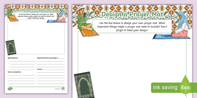 Design a Prayer Mat (teacher made) - Twinkl