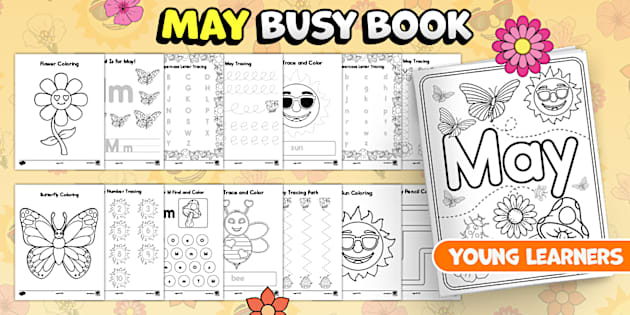 May Busy Book (teacher made) - Twinkl