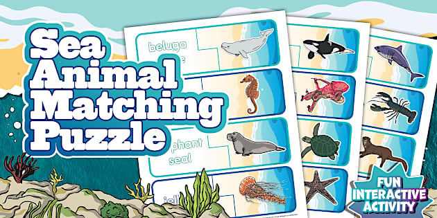 Sea Animal Matching Puzzle