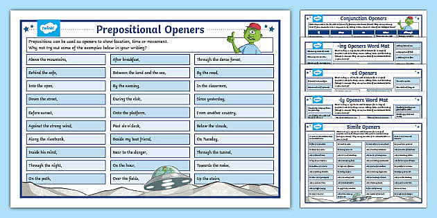 Sentence Opener Examples Word Mat Pack (Teacher-Made)