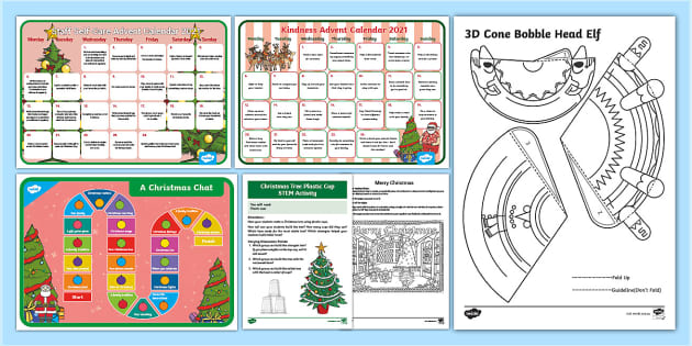 F-2 Christmas Wellbeing Pack 2021 (Hecho por educadores)
