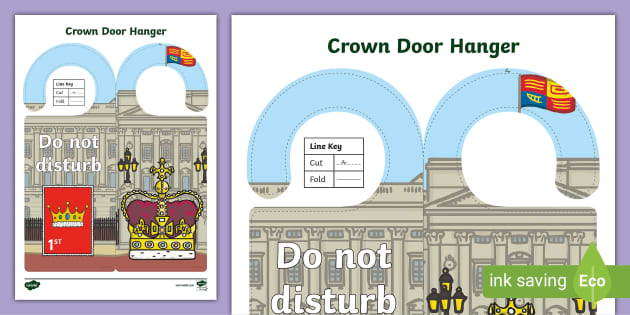 FREE! - Crown Door Hanger (teacher made) - Twinkl