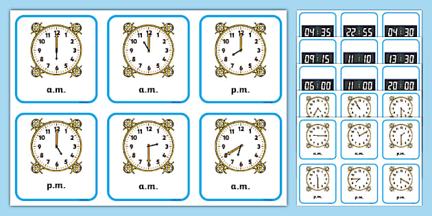 👉 24-Hour Clock Matching Cards - Twinkl - KS2 - Twinkl