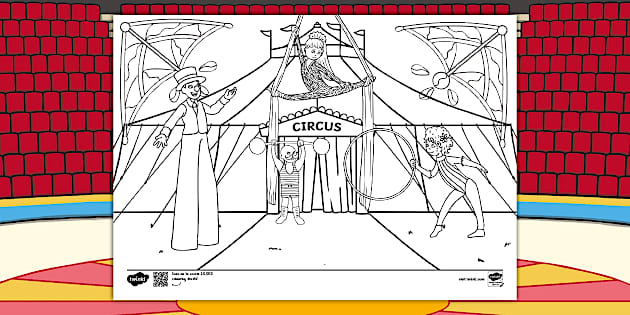 coloring pages of the circus