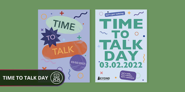 Time to Talk Day Display Poster