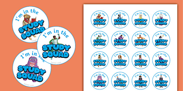 * NEW * KS2 I'm In The Study Squad Stickers (teacher made)