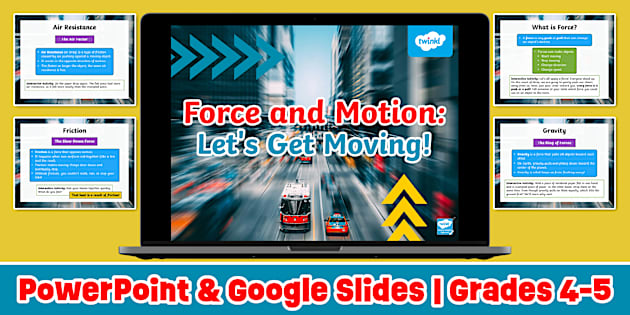 Force and Motion PowerPoint & Google Slides