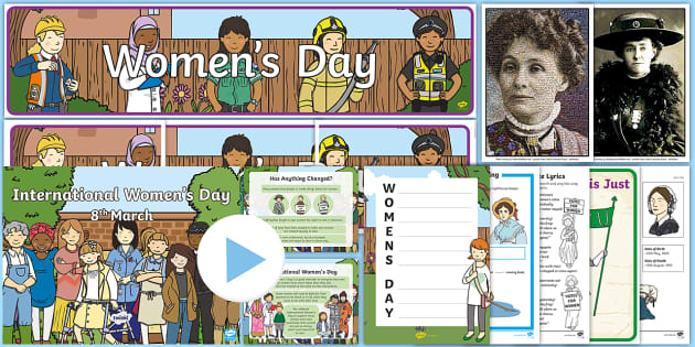 International Women's Day Printable Resources for Children