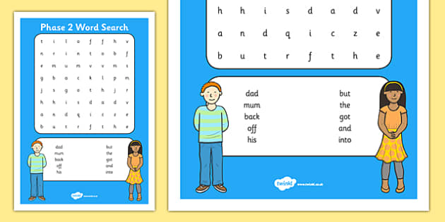 Phase 2 Phonics Word Search - phase 2, word search, wordsearch, phase, 2