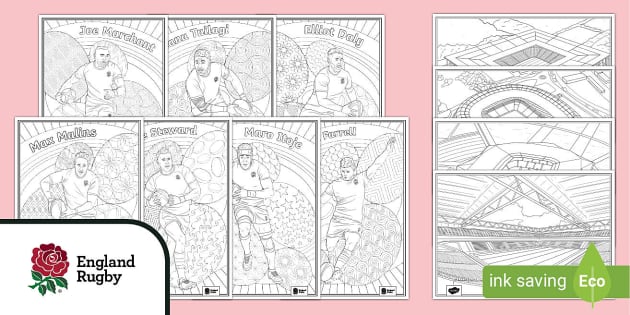 FREE! - England Rugby: 2023 Rugby World Cup Mindfulness Colouring