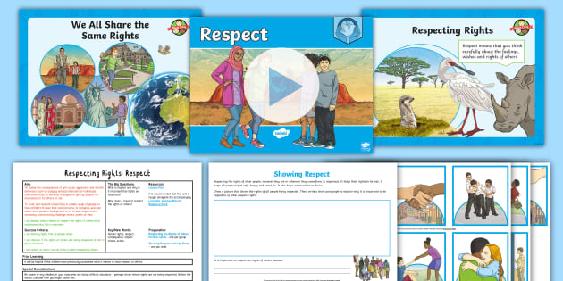 Citizenship LKS2 Respecting Rights Lesson 5: Respect Lesson Pack