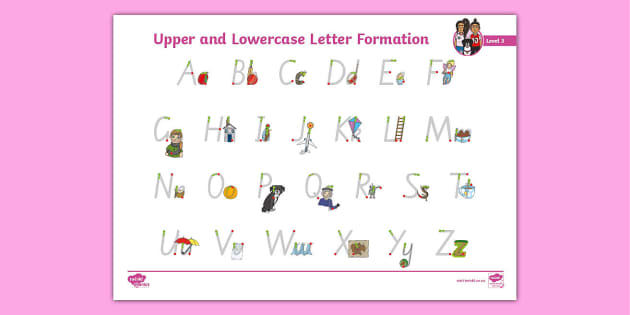 Upper and Lowercase Letter Formation Activity - Twinkl