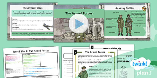 History: World War II: The Armed Forces LKS2 Lesson Pack 3