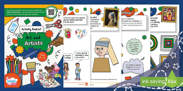 Art and Artists Activity Booklet (Ages 5 - 7) (teacher made)