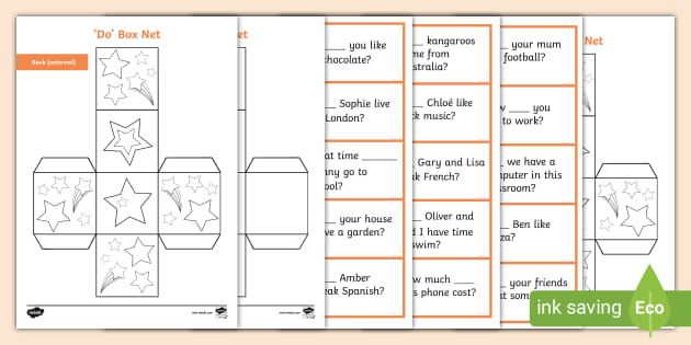 Do and Does Sorting Cards and Boxes (teacher made) - Twinkl