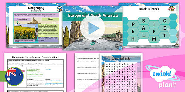 Year 5 HASS Geography Europe and North America Lesson 2