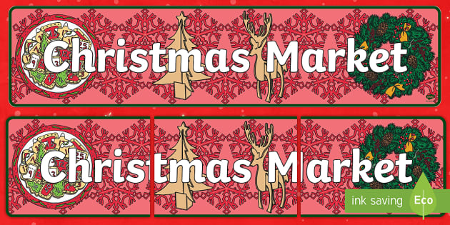 Christmas Market Display Banner