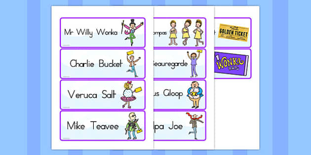 Word Cards to Support Teaching on Charlie and the Chocolate Factory