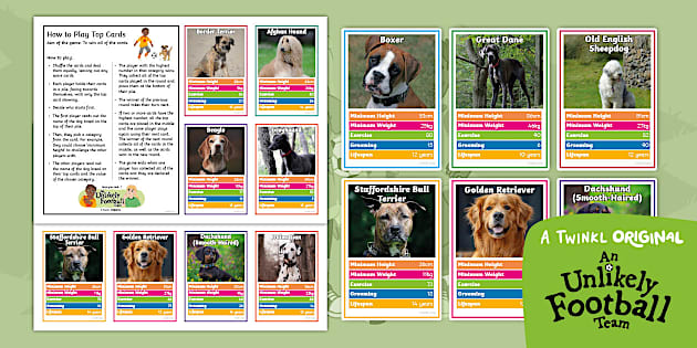 Dog Breeds Top Cards Game | Twinkl Originals - Twinkl