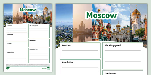 Moscow Fact File Template (Lehrer gemacht) - Twinkl