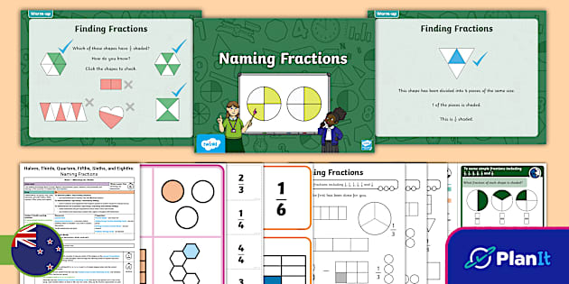 Phase 1 Number:1/2,1/3,1/4,1/5,1/6,1/8 (Naming Fractions)