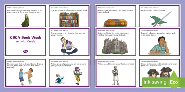 FREE! - Book Week Activity Challenge Cards (teacher made)