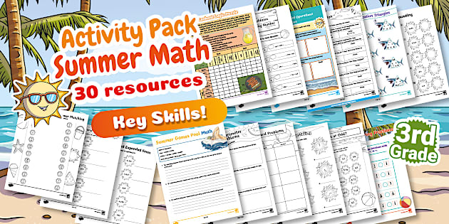 Third Grade Summer Math Activity Pack (teacher made)