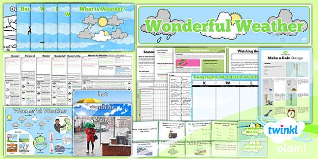 Geography: Wonderful Weather Year 1 Unit Pack (teacher made)