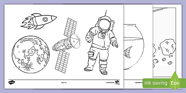 Space Colouring Sheets Ι Twinkl Natural World Resources
