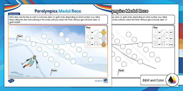 Winter Paralympics Medal Race Math | Twinkl - Twinkl