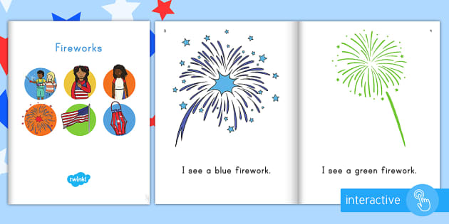Fireworks Early Emergent Reader eBook - Independence Day, 4th July ...