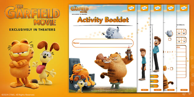 FREE Garfield: Activity Booklet for 3rd-5th Grade - Twinkl