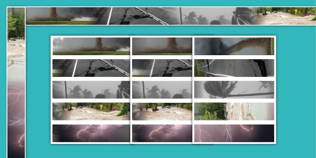 Natural Phenomena Bulletin Board Borders - Twinkl