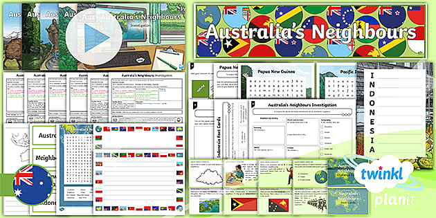 Year 3 HASS Geography Australia's Neighbours Unit Pack