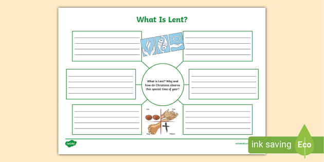 What Is Lent? Mind Map (teacher made)