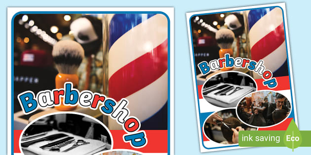 Barbershop Photo Display Poster (teacher made) - Twinkl