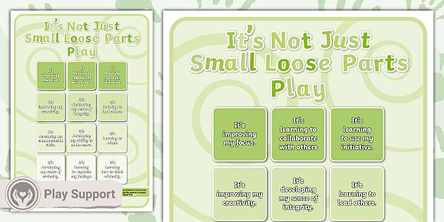 It's Not Just Small Loose Parts Play Meta-Skills Poster