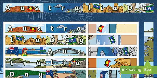 Australia Day Display Borders
