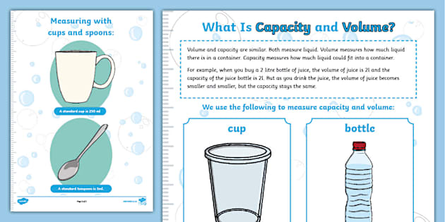 Grade 3 Math: What is Capacity and Volume? (teacher made) Grade 3 Math: What is Capacity and Volume? (teacher made)