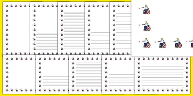 The Paralympics Boccia Page Borders (teacher made) - Twinkl